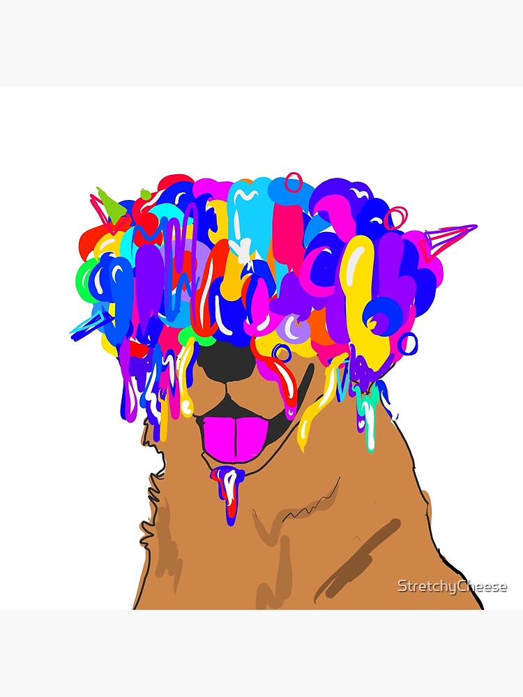 "Drip dog" Poster for Sale by StretchyCheese | Redbubble