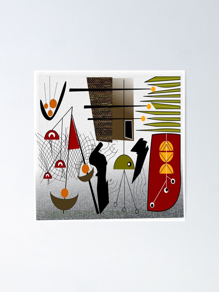 "Mid-Century Modern Abstract Movement" Poster for Sale by gailg1957 ...