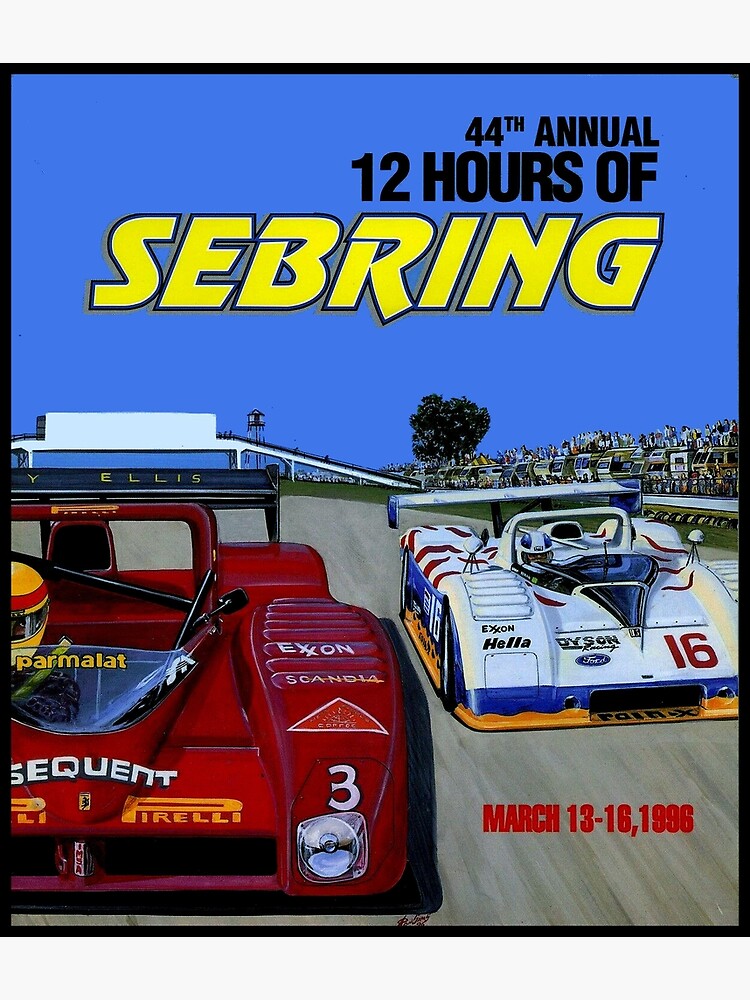 "SEBRING : Vintage 1996 Grand Prix Auto Racing Advertising Print ...