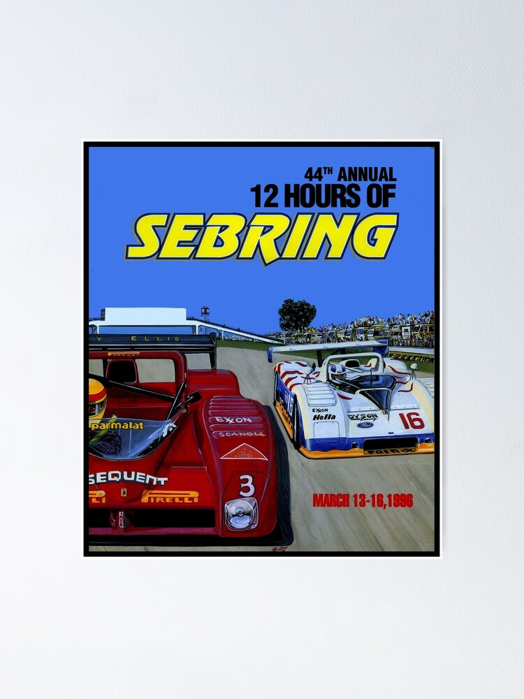 "SEBRING : Vintage 1996 Grand Prix Auto Racing Advertising Print ...