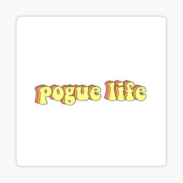 "pogue life outer banks " Sticker for Sale by kates-stickers | Redbubble