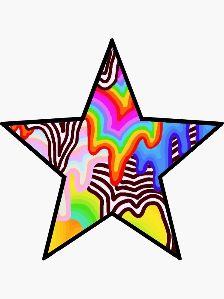 "Cool Vsco Pattered Aesthetic Star" Sticker for Sale by chl033 | Redbubble