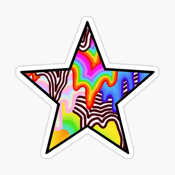 "Cool Vsco Pattered Aesthetic Star" Sticker for Sale by chl033 | Redbubble