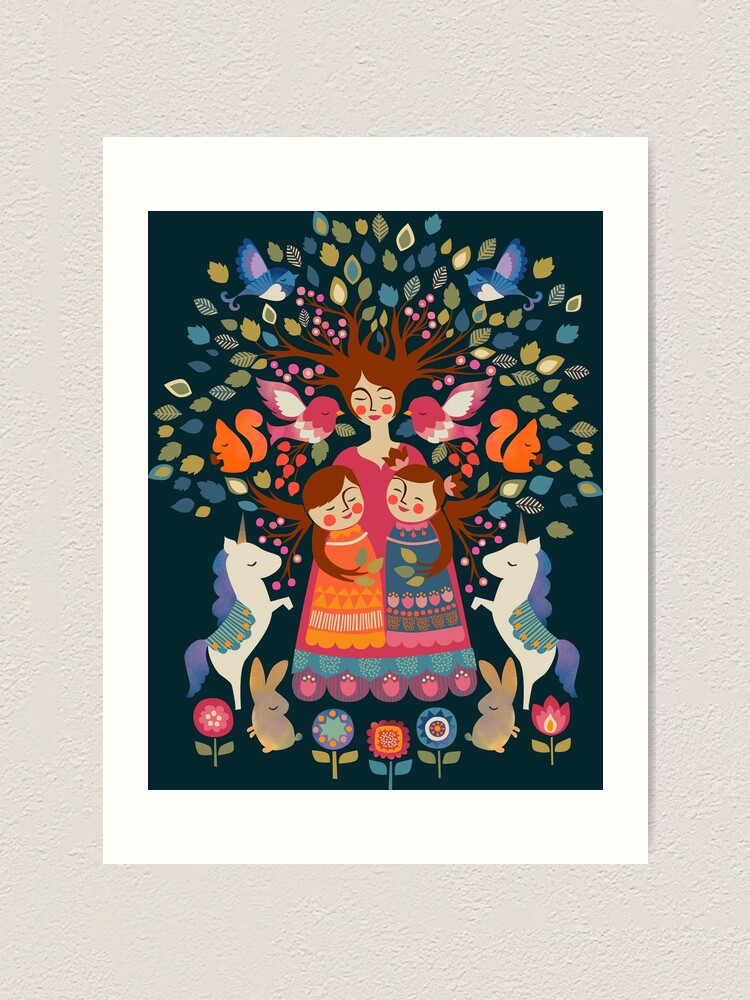 "The Mother Tree" Art Print for Sale by ceciliamok | Redbubble