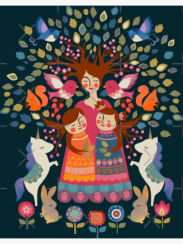 "The Mother Tree" Art Print for Sale by ceciliamok | Redbubble