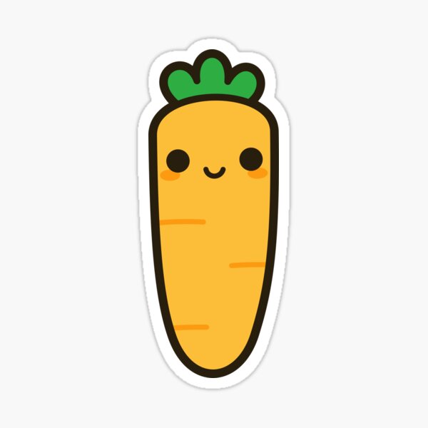 "Cute carrot" Sticker for Sale by peppermintpopuk | Redbubble