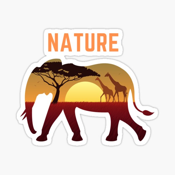 "Nature of Animals" Sticker for Sale by wamy870 | Redbubble