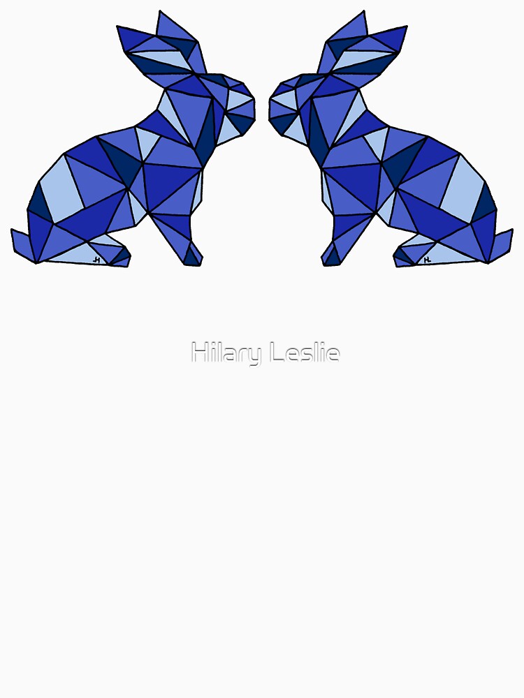 "Geometric Rabbits Mirrored || Shapes || Abstract Animals" T-shirt for ...