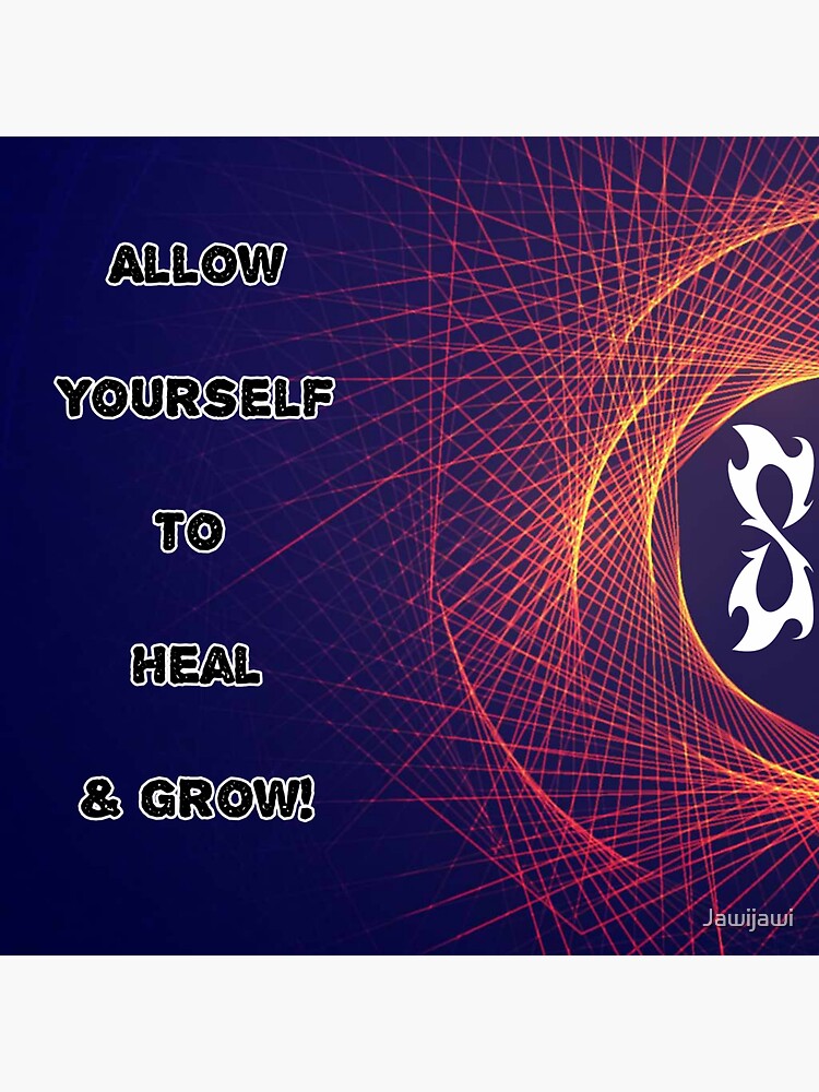 "Heal and grow" Sticker for Sale by Jawijawi | Redbubble