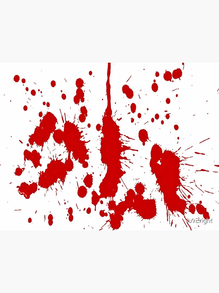 "Blood Spatter 2" Sticker by luv2right | Redbubble