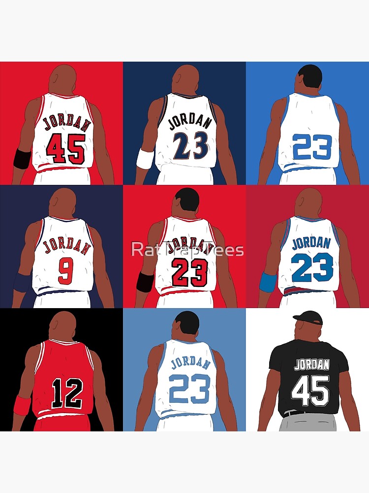 "Michael Jordan Grid" Art Print for Sale by RatTrapTees | Redbubble