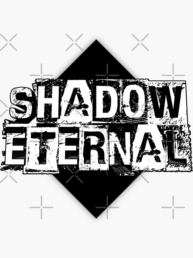 "shadow eternal bw" Sticker for Sale by Ankhmesut | Redbubble