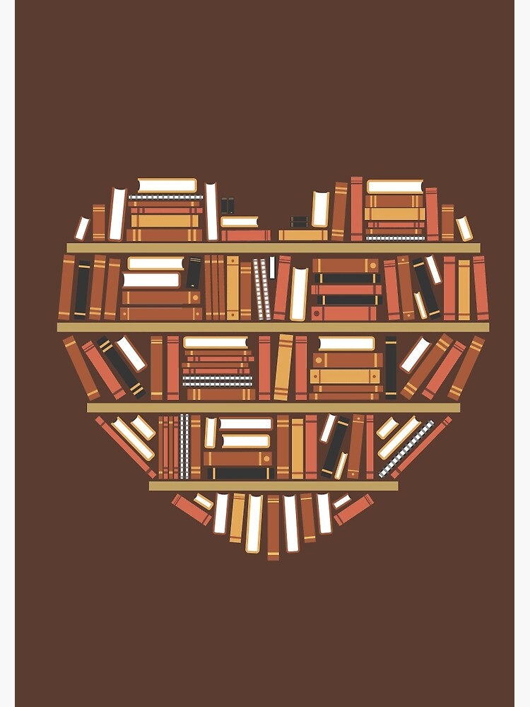 "I Heart Books" Spiral Notebook by renduh | Redbubble