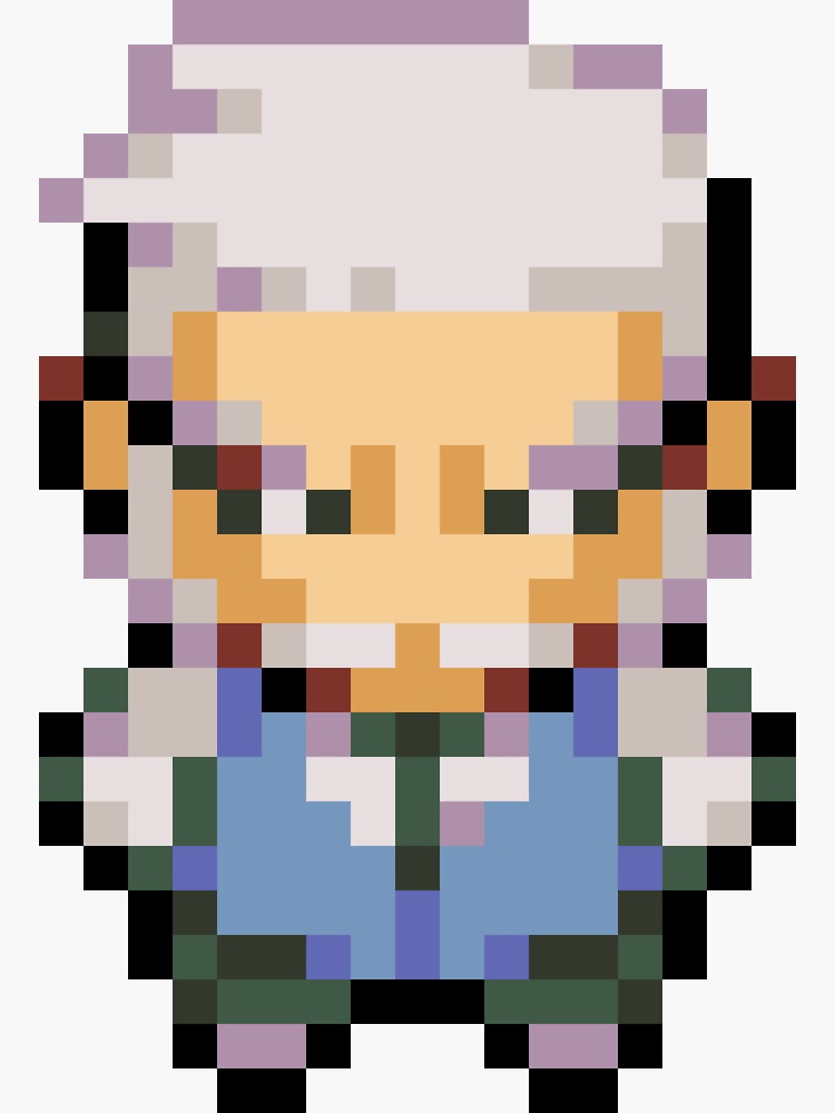 "Professor Rowan Overworld Sprite" Sticker by fourfourfour | Redbubble