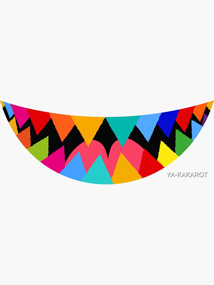 "smiling rainbow colored shark, color splash, smail " Sticker for Sale ...