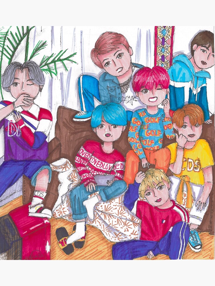 "bts DNA" Art Print for Sale by nathalie-chan | Redbubble