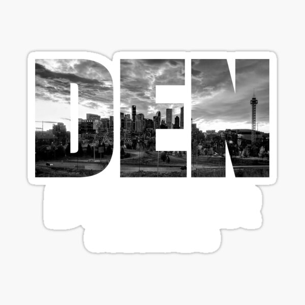 "DEN Denver Colorado Skyline Art City Graphic Novelty Gift design ...