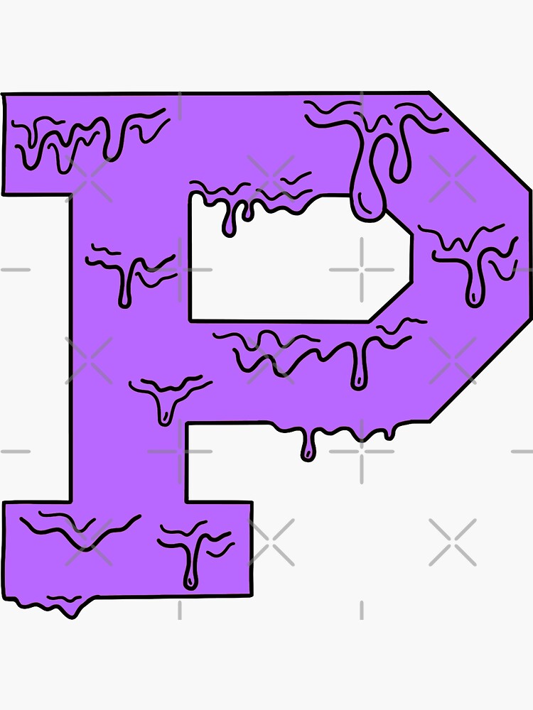 "Purdue Dripping P Purple" Sticker for Sale by abbey-may | Redbubble