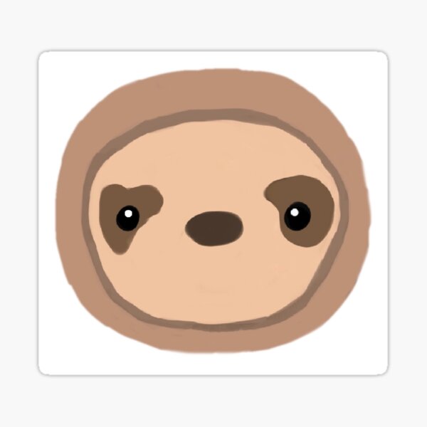 "Cute Sloth" Sticker for Sale by monkfish- | Redbubble