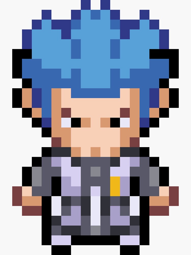 "Cyrus Overworld Sprite" Sticker by fourfourfour | Redbubble