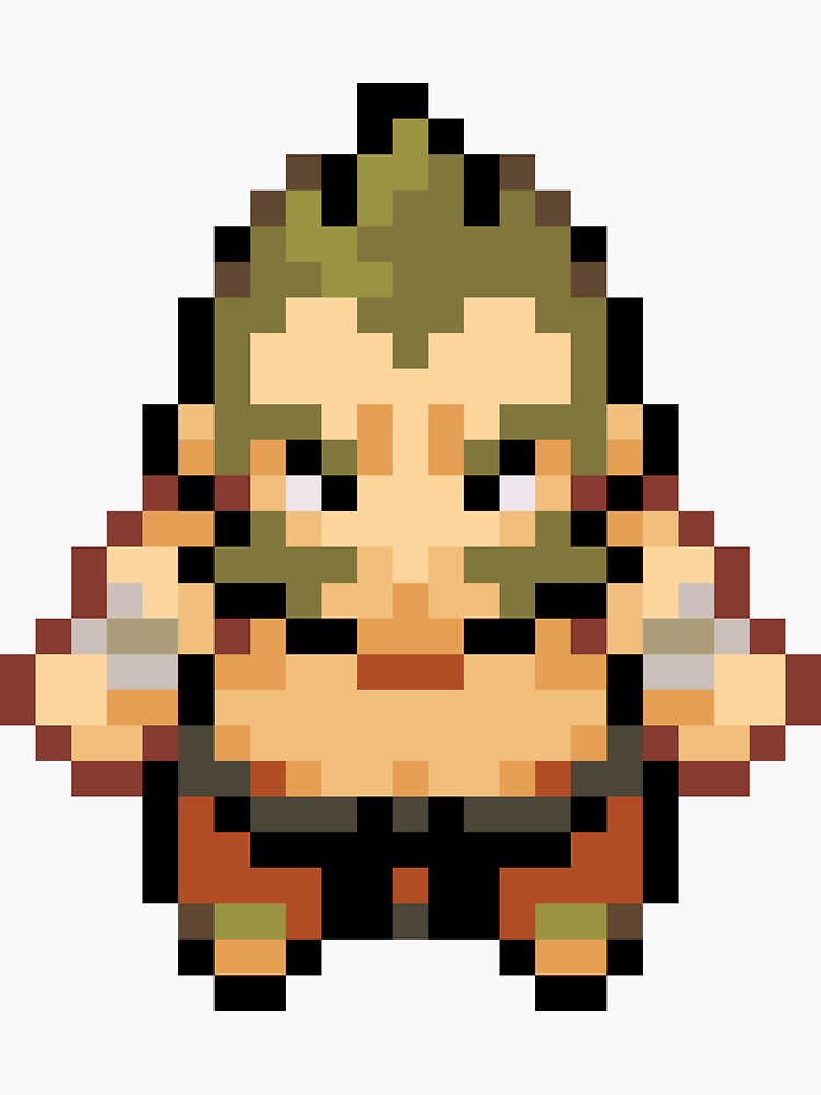 "Chuck Overworld Sprite" Sticker for Sale by fourfourfour | Redbubble