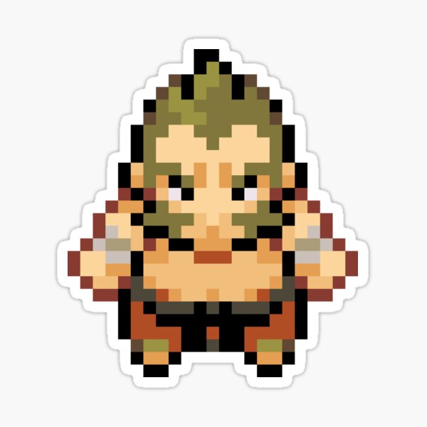 "Chuck Overworld Sprite" Sticker for Sale by fourfourfour | Redbubble