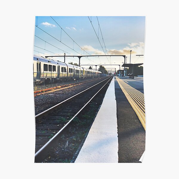 "Upper Hutt Railway Station Tracks" Poster by urbanfragments | Redbubble
