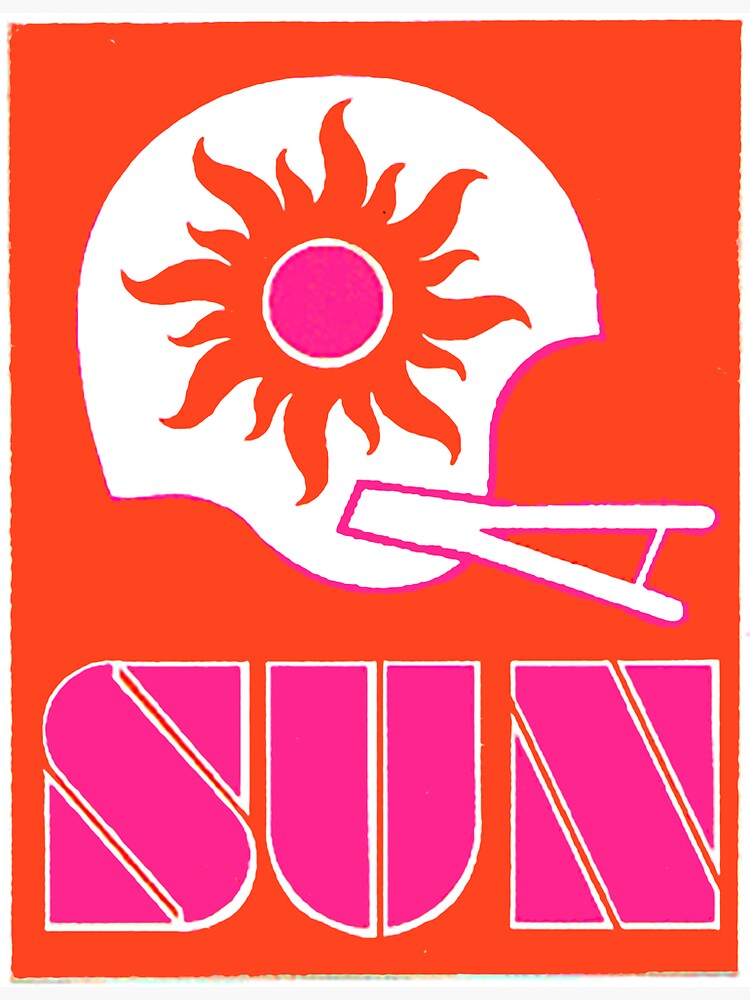 "Southern California Sun Logo Vintage Football World Football League ...