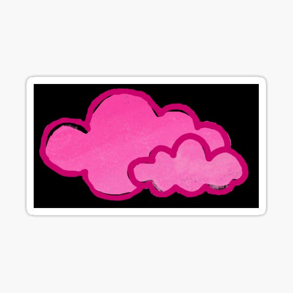 "Pink Clouds!" Sticker for Sale by riverrou | Redbubble