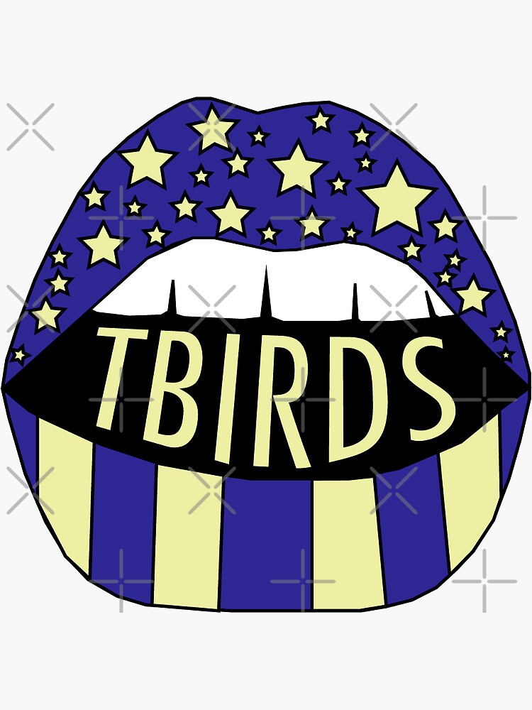 "tbird lips" Sticker for Sale by melmggn | Redbubble