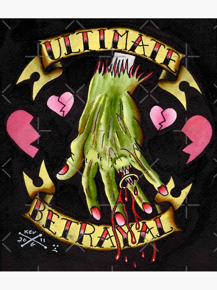 "Ultimate Betrayal - Art By Kev G" Sticker for Sale by ArtByKevG ...
