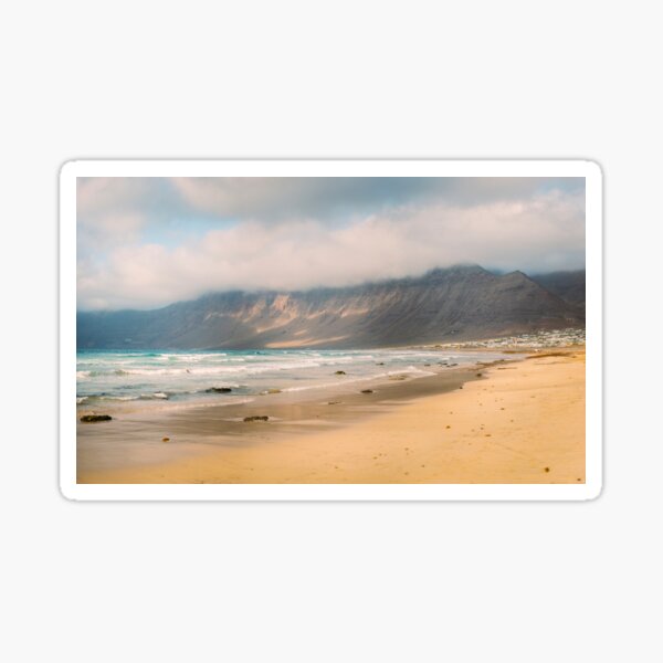 "Beautiful beach in Lanzarote" Sticker by MarioGuti | Redbubble