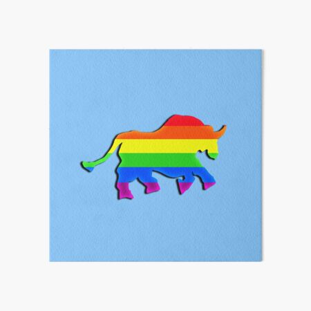 "symbol of the bull of 2021, on a blue background, LGBT theme" Art ...