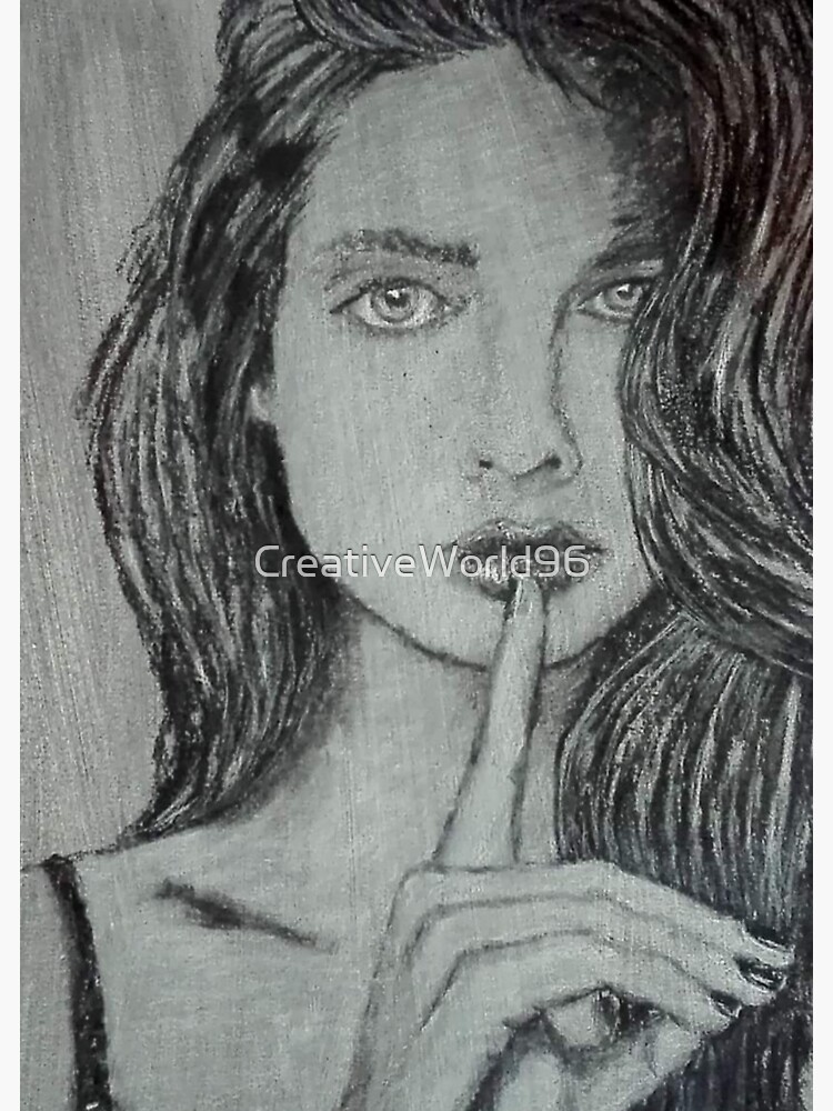 "Silence Gesture" Sticker for Sale by CreativeWorld96 | Redbubble