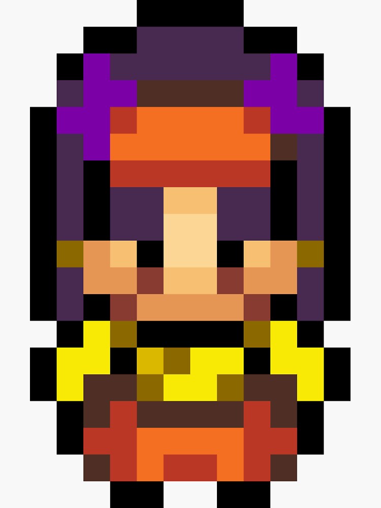 "Erika Overworld Sprite" Sticker for Sale by fourfourfour | Redbubble