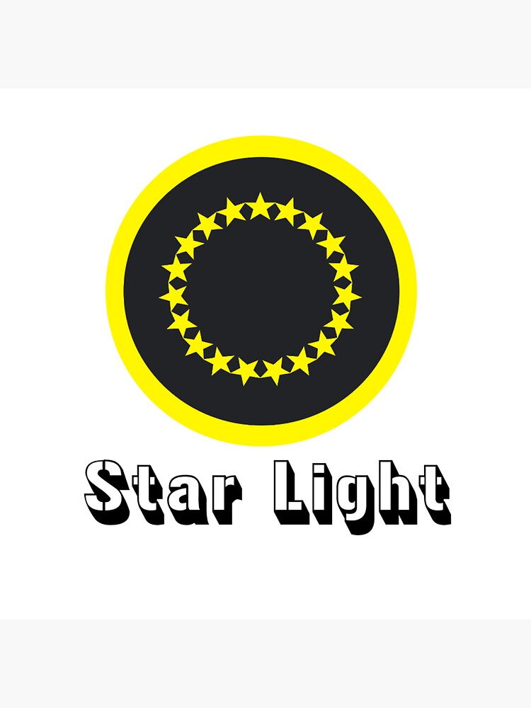 "Starlight logo " Sticker for Sale by gyanrai318 | Redbubble