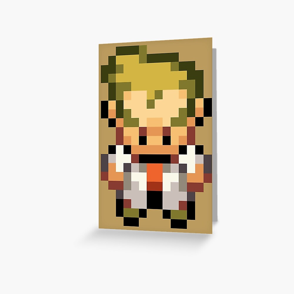 "Professor Oak Overworld Sprite" Greeting Card by fourfourfour | Redbubble