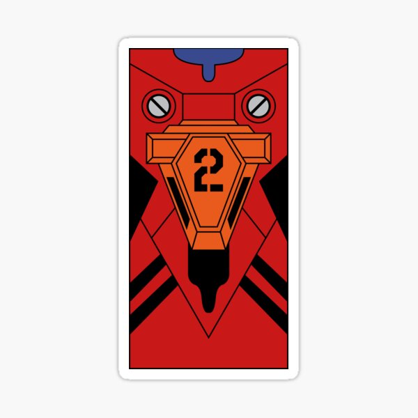 "Evangelion Asuka" Sticker for Sale by fareast | Redbubble
