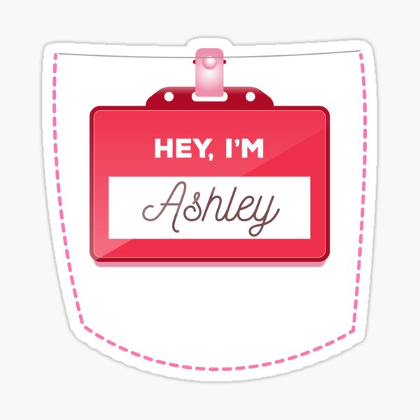 "Ashley" Sticker for Sale by sirius-12456 | Redbubble