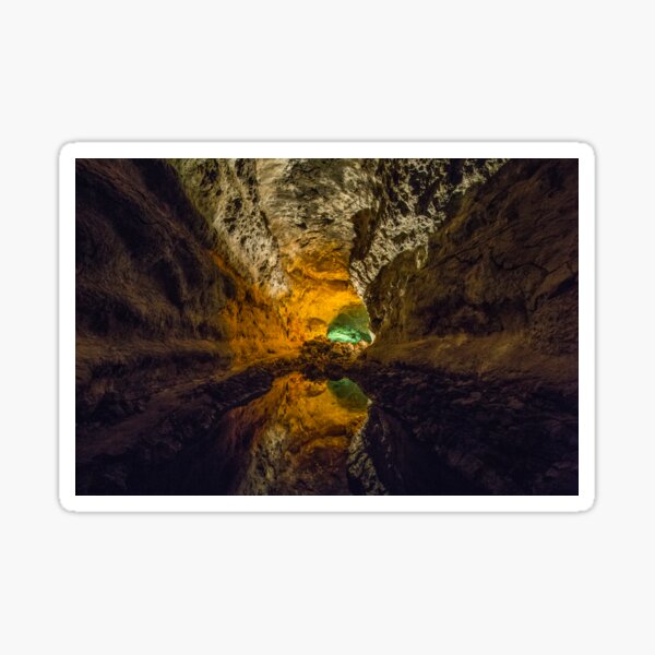 "Illuminated cave" Sticker for Sale by MarioGuti | Redbubble