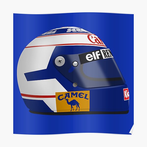 "Alain Prost - 1993 Helmet " Poster by JageOwen | Redbubble