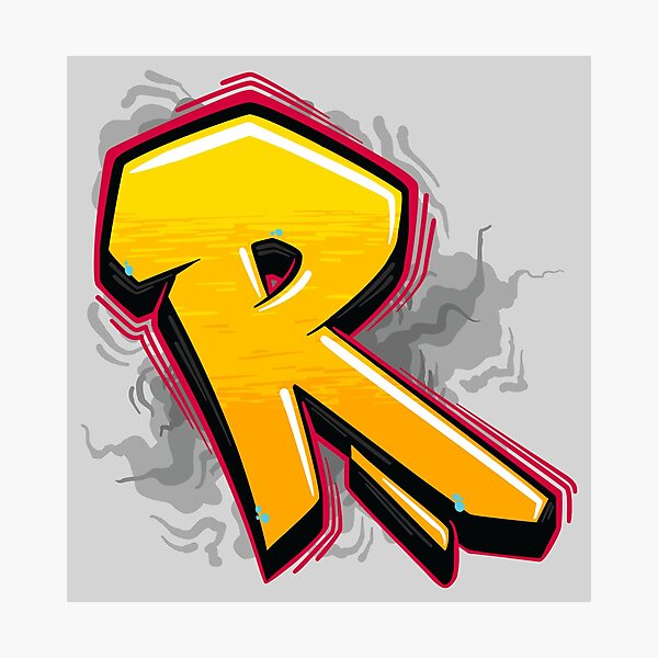 "Graffiti Letter R" Photographic Print for Sale by NameGraffiti | Redbubble