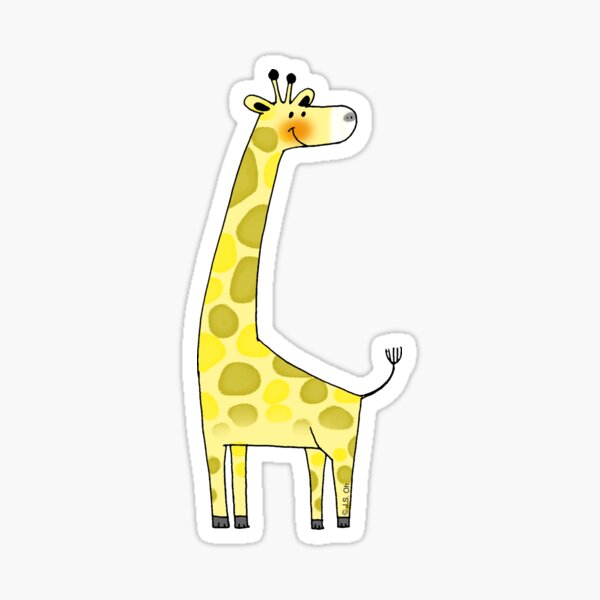 "Cute giraffe cartoon" Sticker for Sale by CuteCartoon | Redbubble