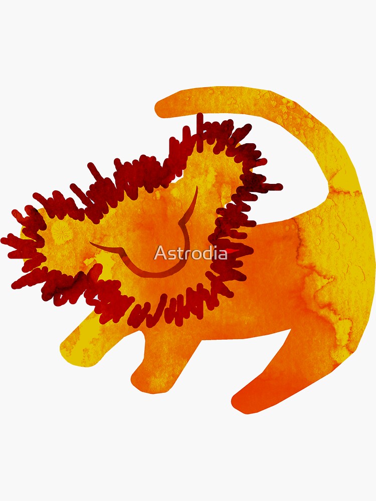 "Simba" Sticker for Sale by Astrodia | Redbubble