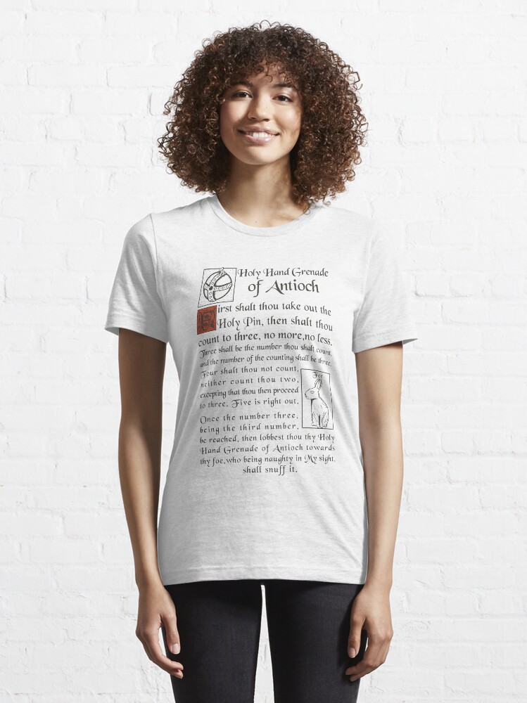"Holy Hand Grenade Script" T-shirt for Sale by piercek26 | Redbubble ...