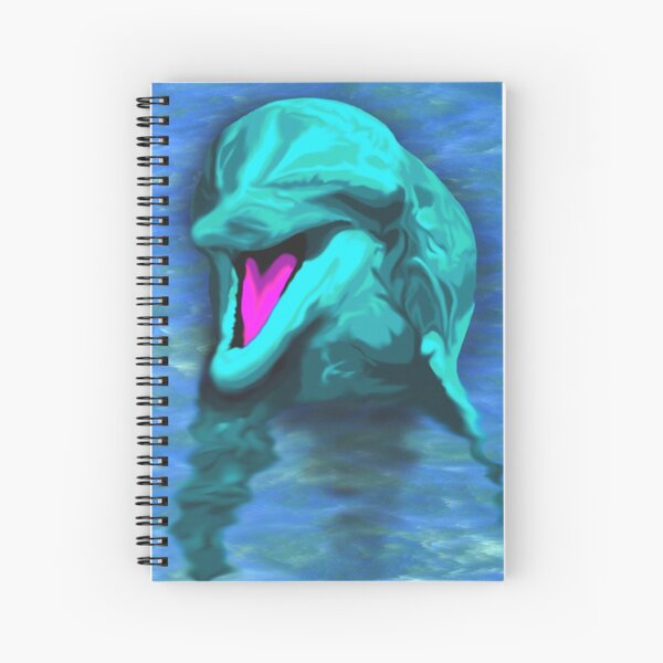 "Dolphin" Spiral Notebook for Sale by JenStedmansArt | Redbubble