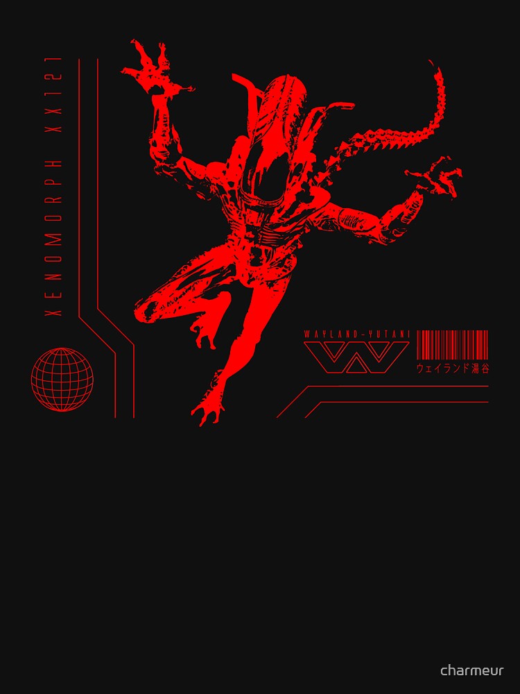 "Xenomorph" T-shirt for Sale by charmeur | Redbubble | xenomorph t ...