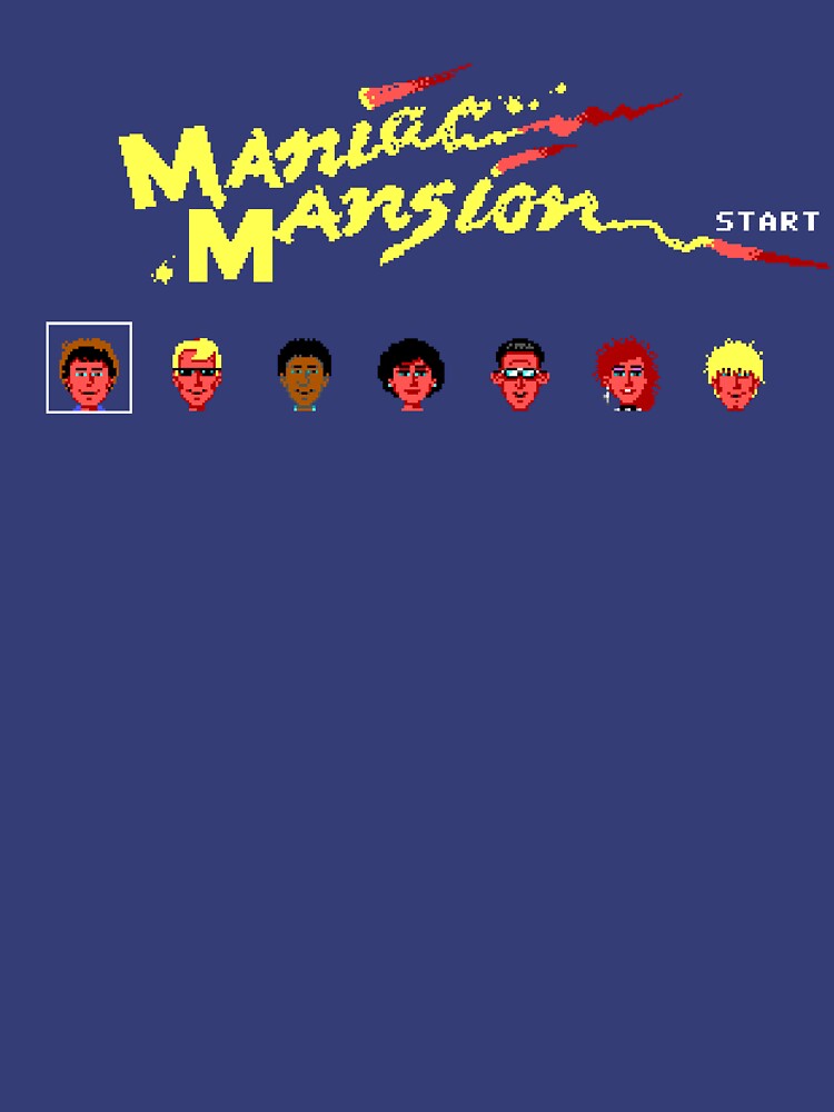"Maniac Mansion" T-shirt for Sale by pixelskaya | Redbubble | maniac ...