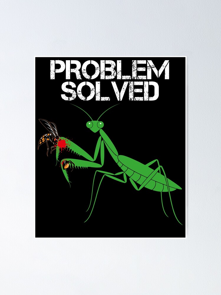 "Problem Solved Murder Hornets" Poster for Sale by jonawillian | Redbubble