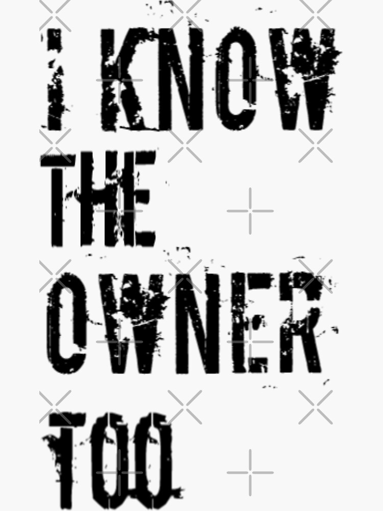 "I Know The Owner Too/ Funny Bartender / Bartender Gift /Tank Top ...